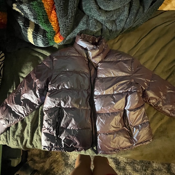 wild fable | Jackets & Coats | Wild Fable Purple Iridescent Puffer ...